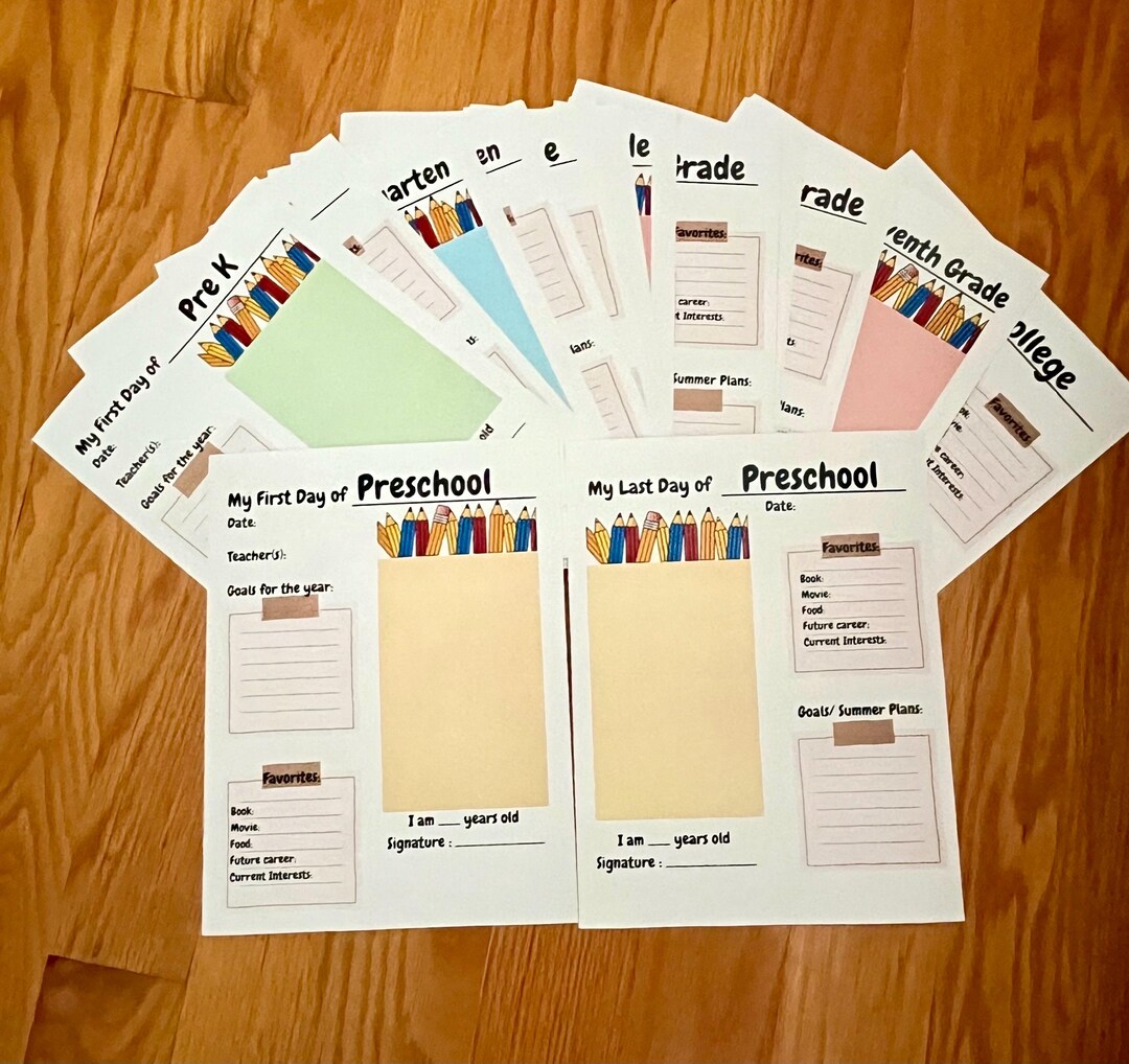 FIRST and LAST Days of School Memory Book - Etsy