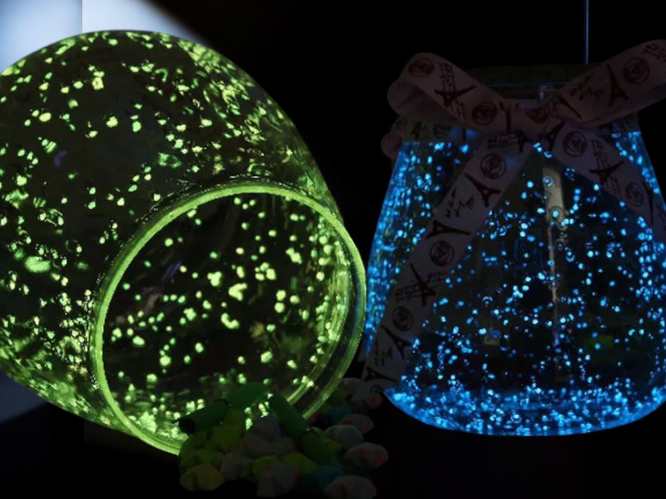 Luminous Particles Sand Colorful Fluorescent Glow Powder, Glow in the ...
