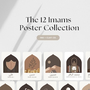 Muslim Kids Wall Art the 12 Imams Neutral Ahlul-bayt - Etsy