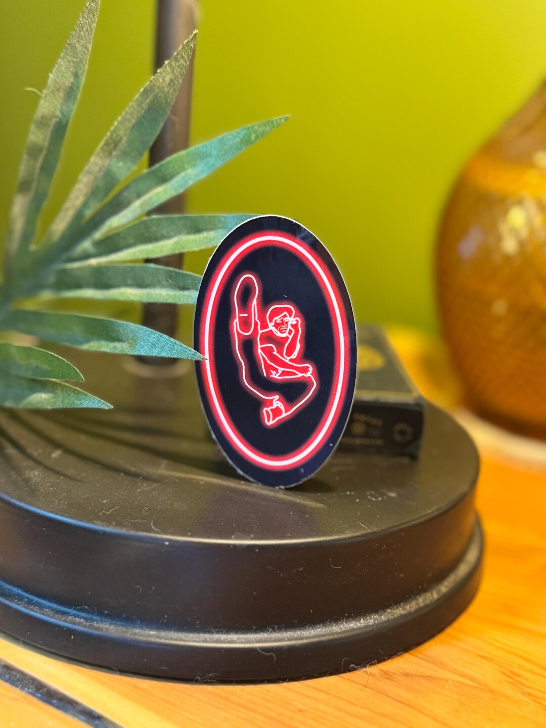 Neon Jackie Chan Vinyl Sticker - Etsy