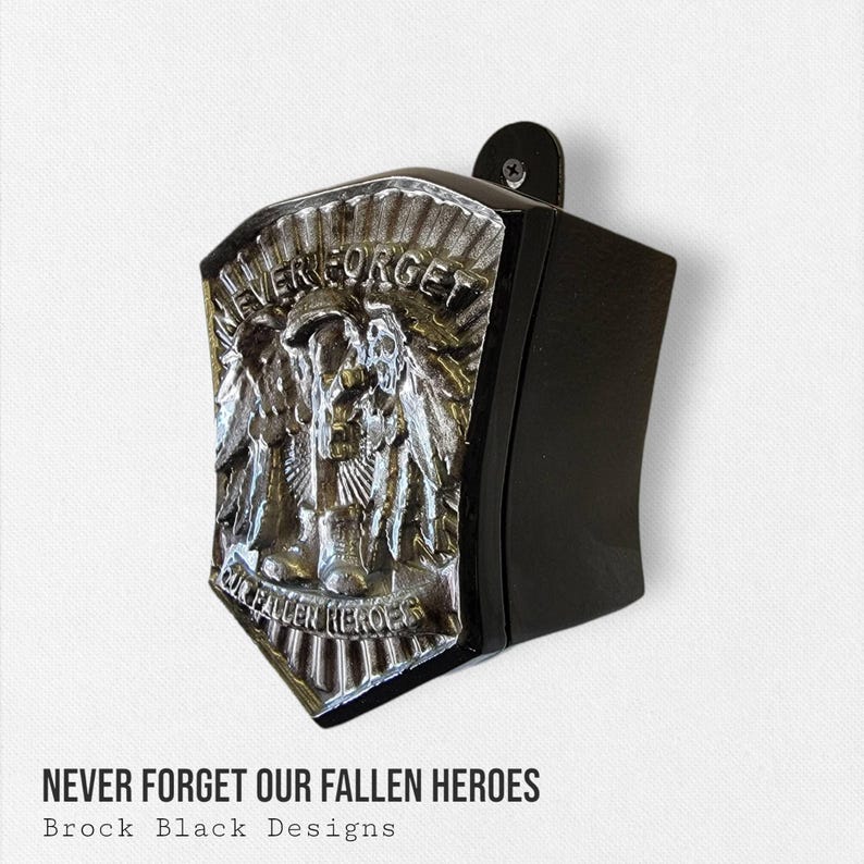 Side Mounted Horn Cover 3D Never Forget Our Fallen Heroes Horn Cover - Etsy