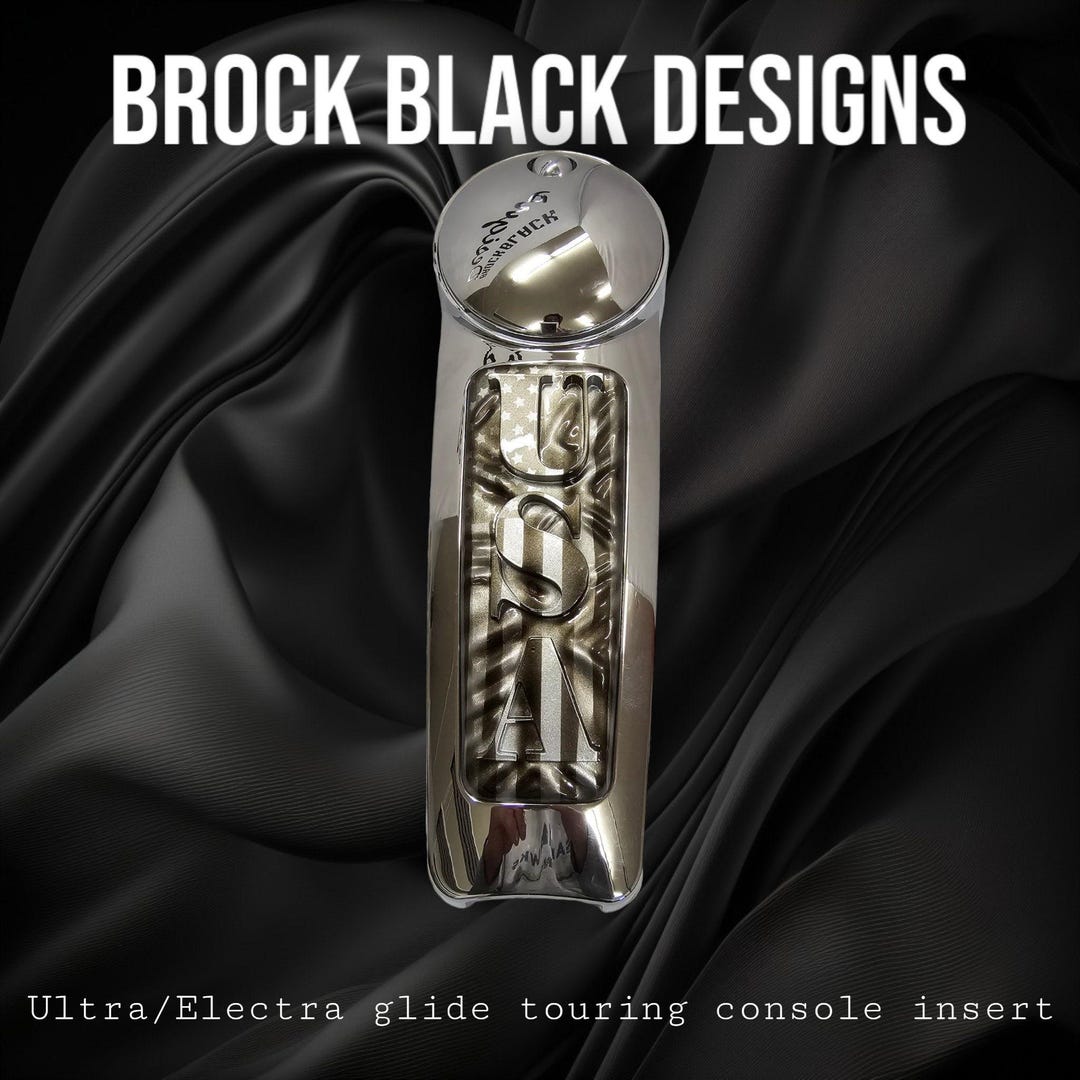 08+ Harley Ultra/electra Glide Touring Console Insert With 3D USA Theme ...