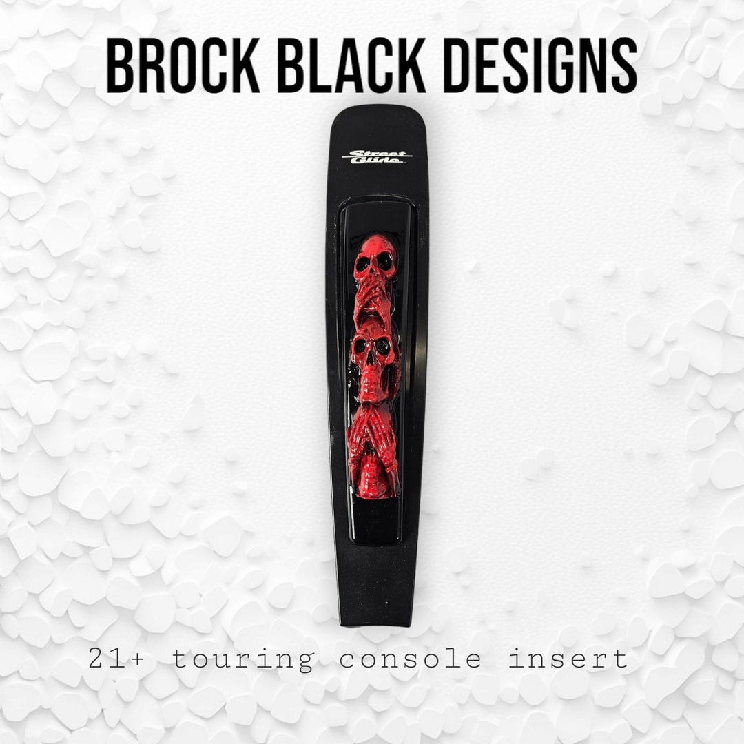 08 and up Harley Touring Console Insert With 3D See No Evil Theme - Etsy