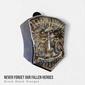 Side Mounted Horn Cover 3D Never Forget Our Fallen Heroes Horn Cover - Etsy