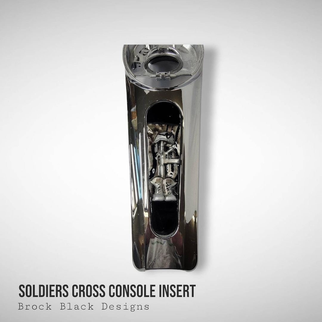 08+ Harley Touring Console Insert With 3D Soldiers Cross - Etsy