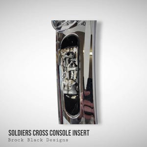 08+ Harley Touring Console Insert With 3D Soldiers Cross - Etsy