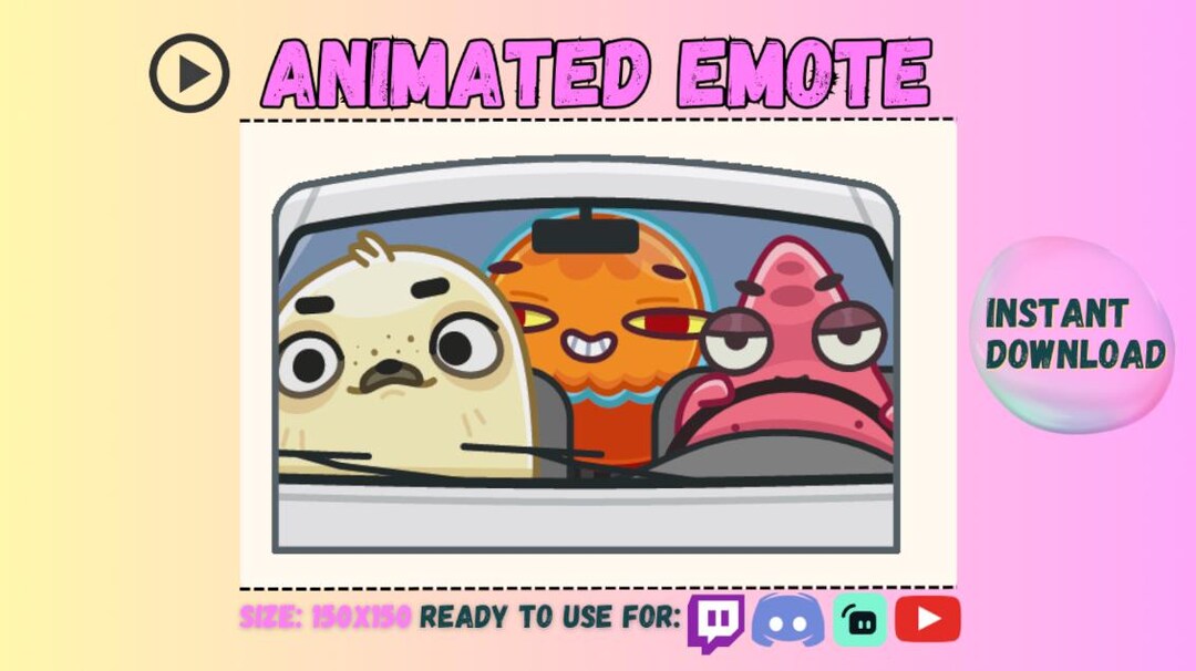 Twitch CAR DANCING Animated Sub Wiggling Emote Animal Jumping/what is ...