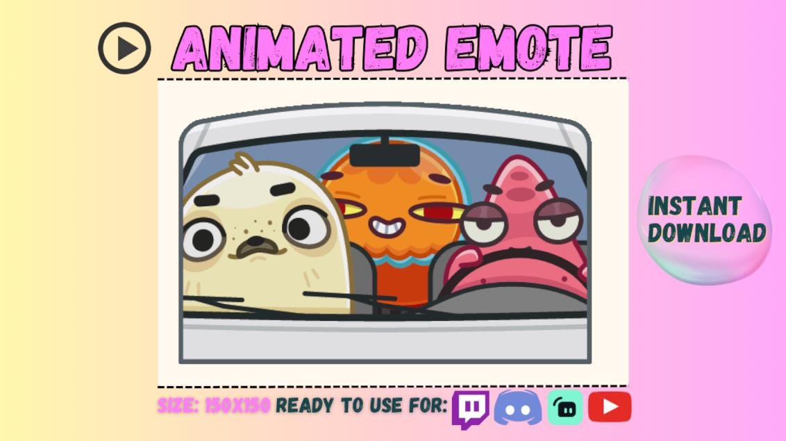 Twitch CAR DANCING Animated Sub Wiggling Emote Animal Jumping/what is ...