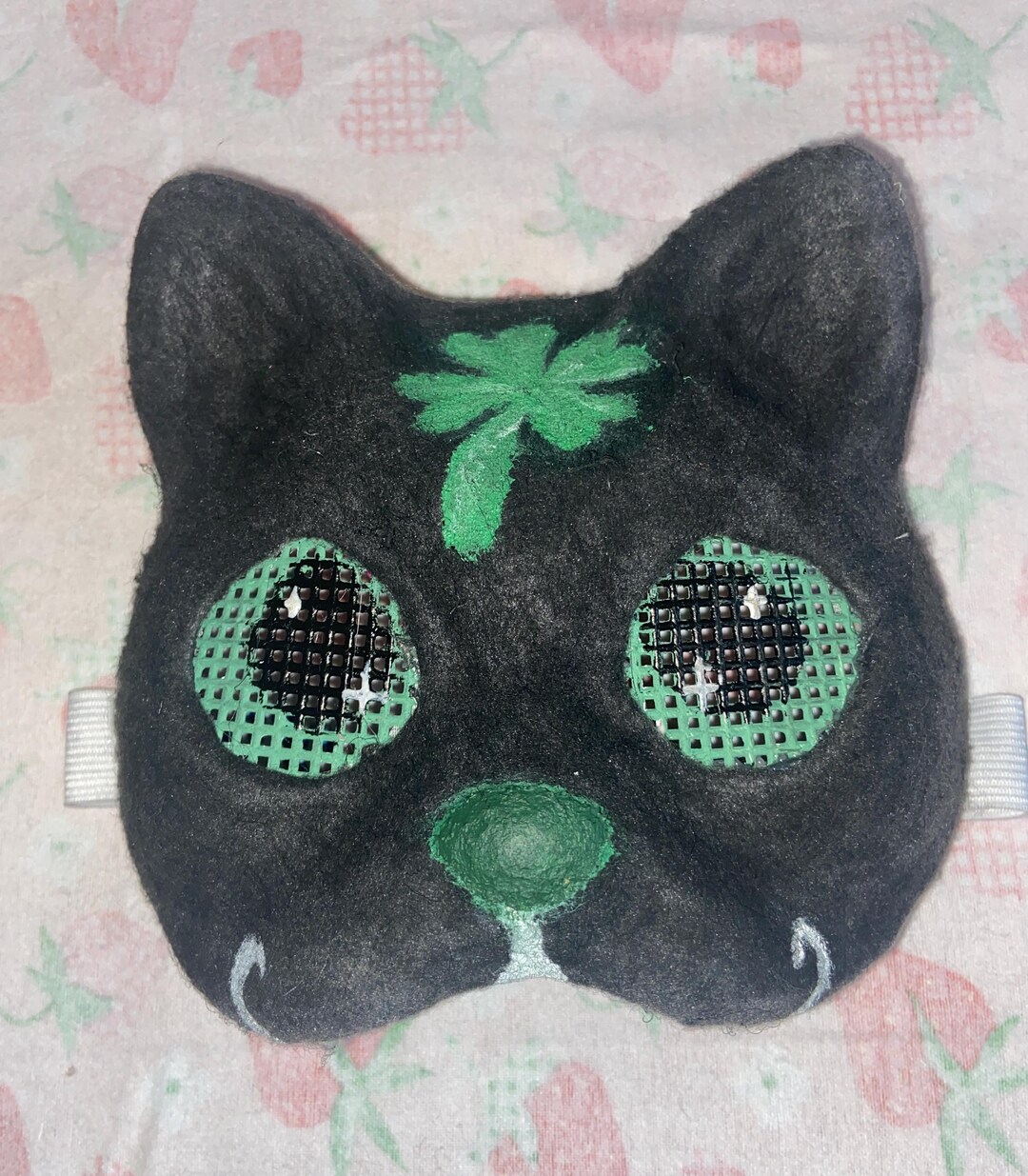 Fully Lined and Handmade Lucky Black Cat Cat Mask / Animal Mask ...