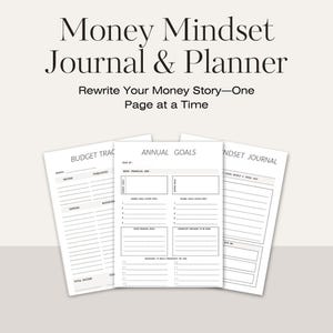 Money Mindset Planner and Journal, Budget Planner, Digital Journal ...