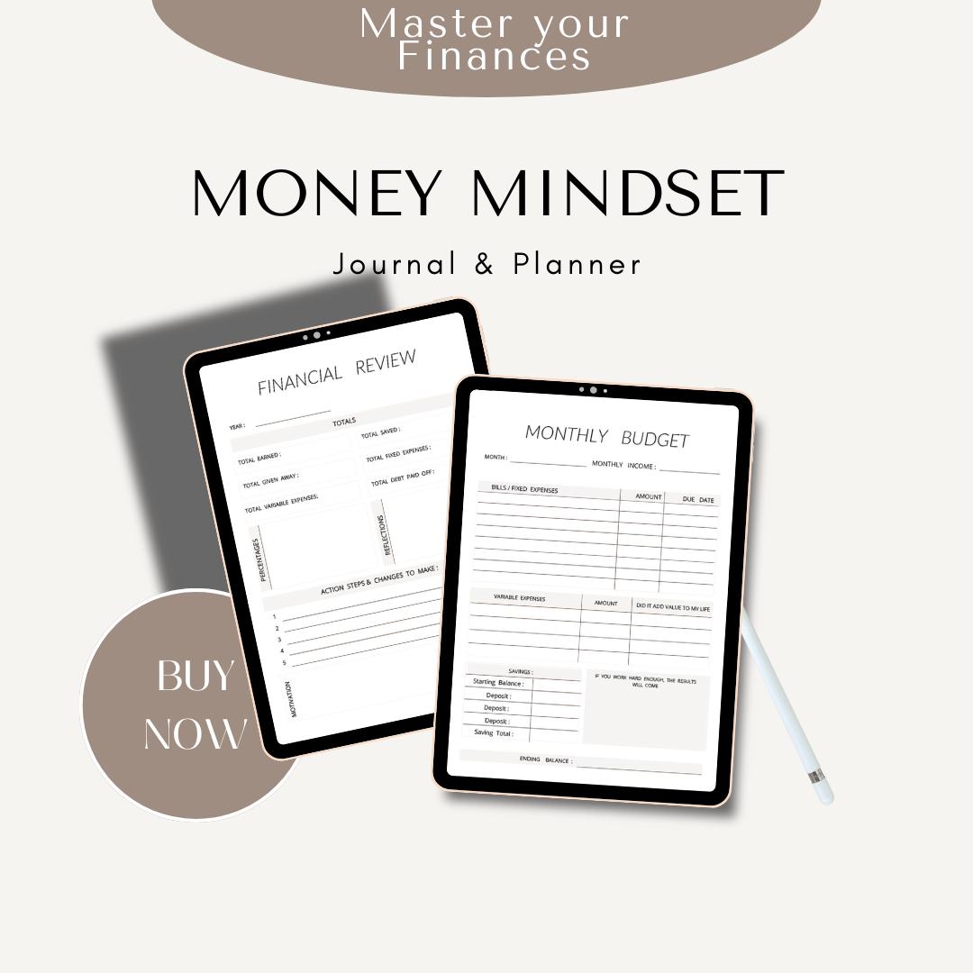 Money Mindset Planner and Journal, Budget Planner, Digital Journal ...
