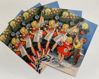 Christmas Postcard | Etsy