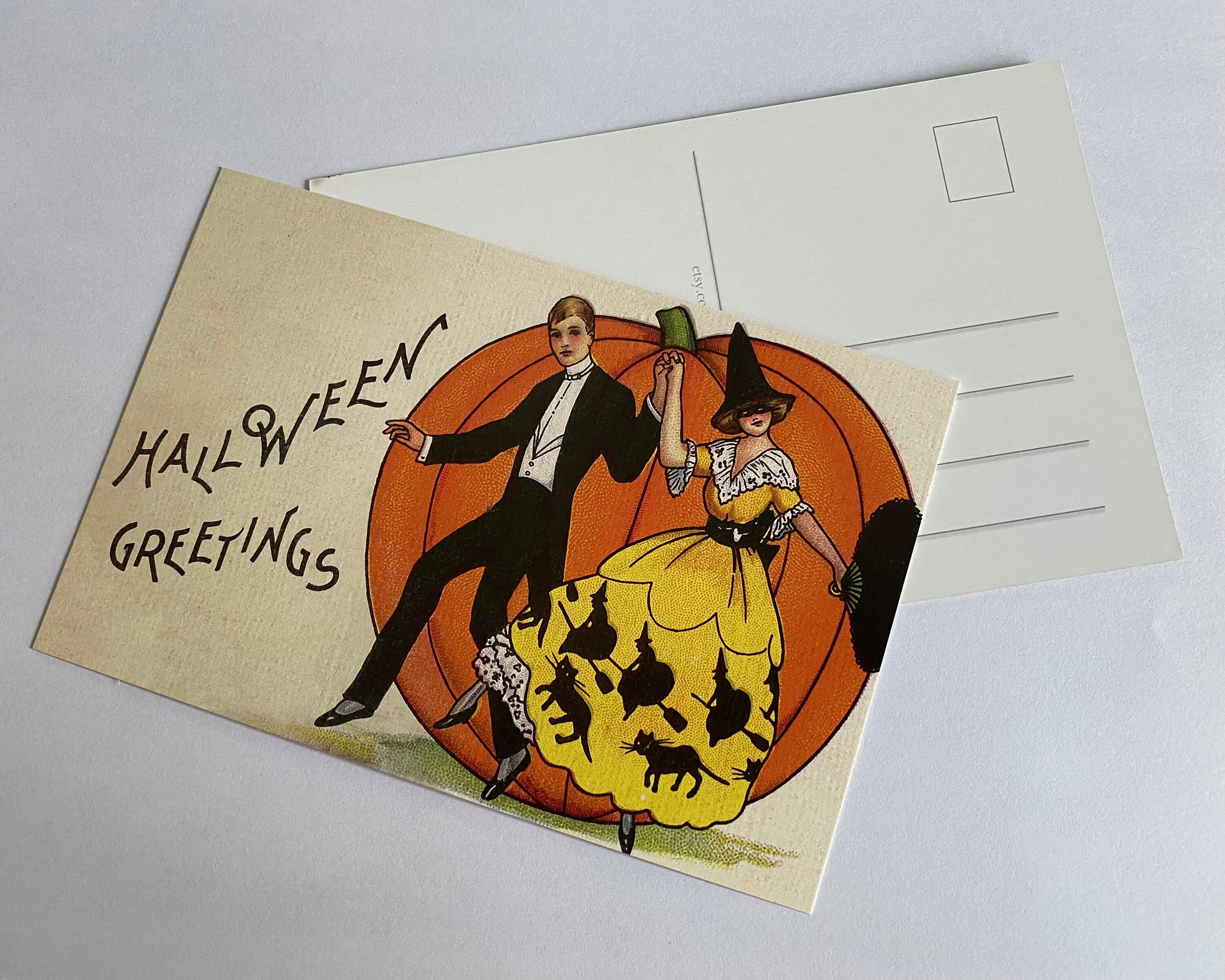 Five Freakishly Fun Halloween Postcards - Etsy
