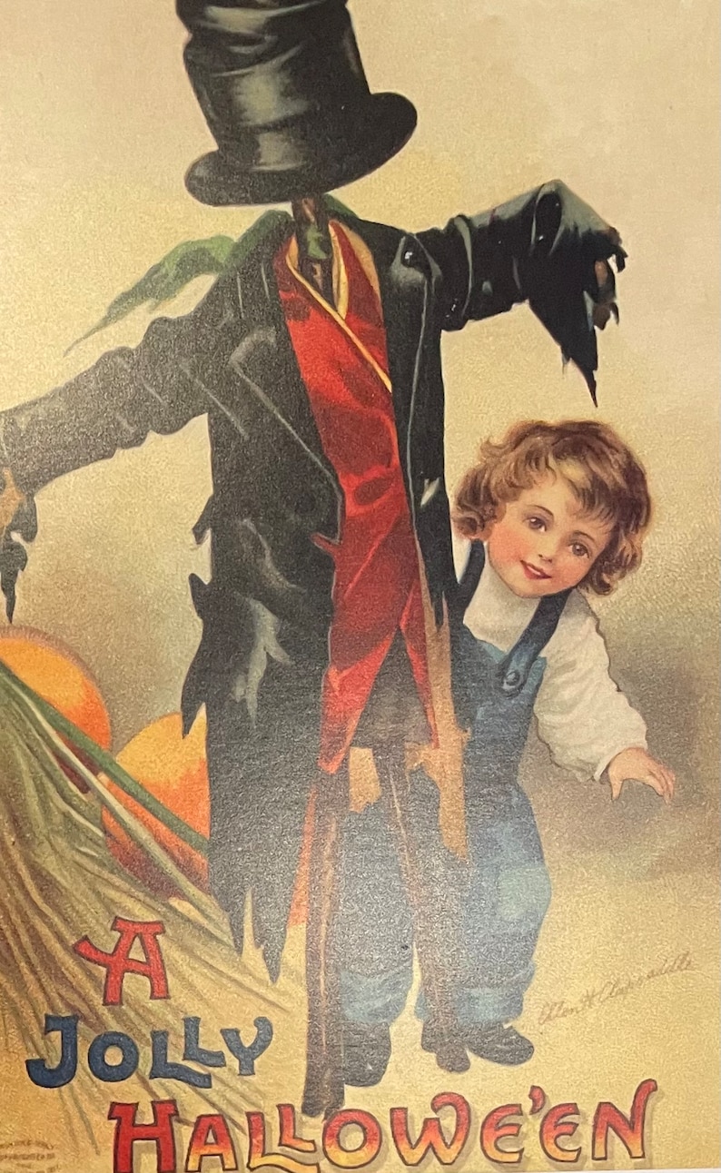 Five Fun Retro Reproduction Halloween Postcards. - Etsy