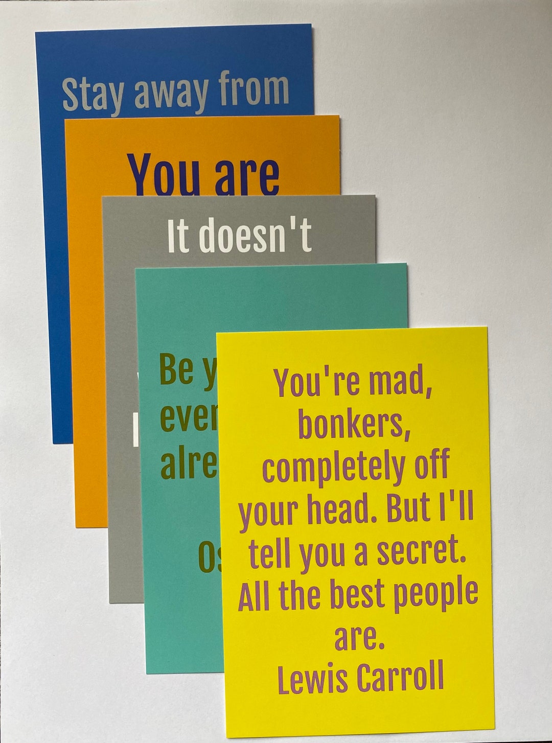 Five Clever Quips Postcards - Etsy