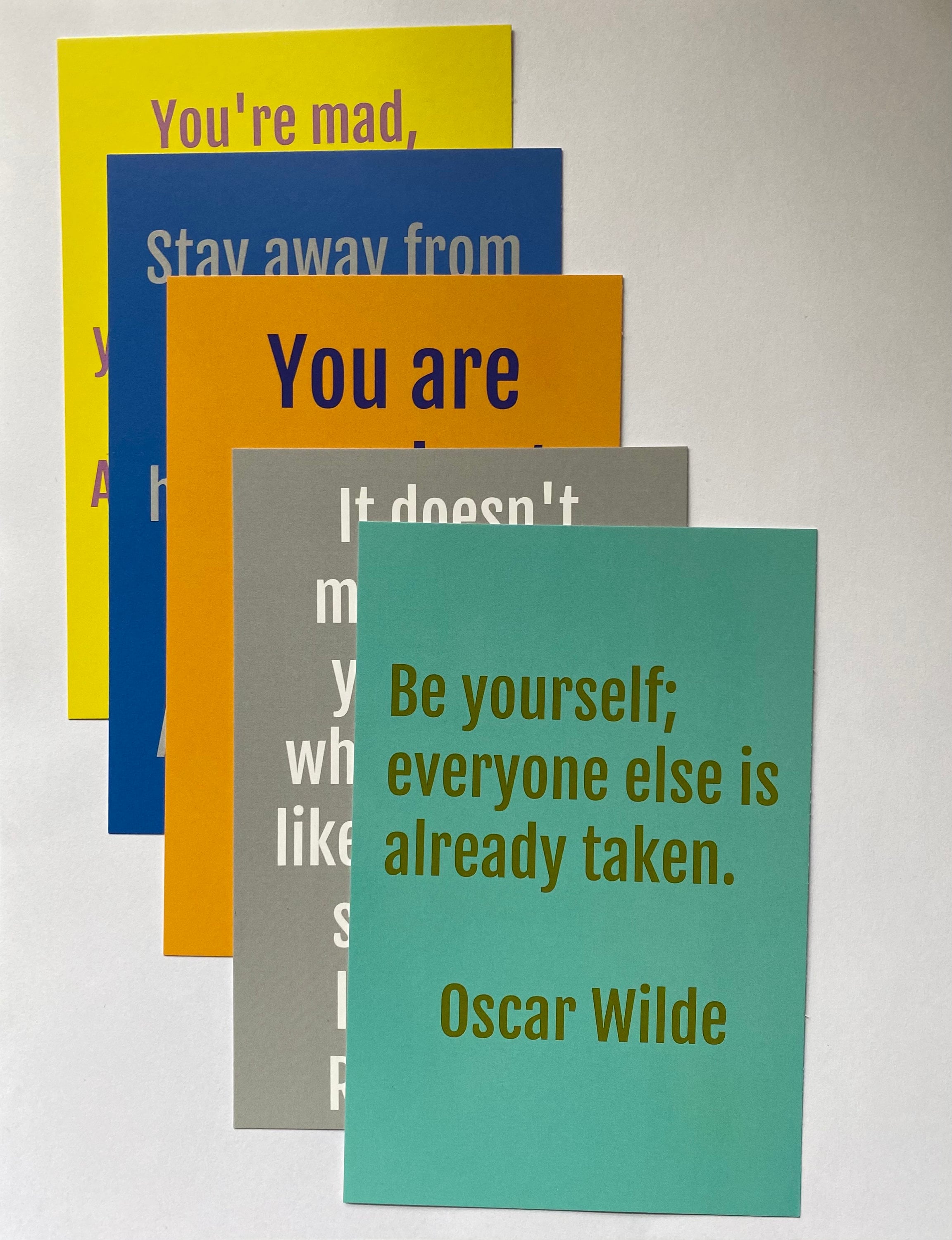 Five Clever Quips Postcards - Etsy Norway