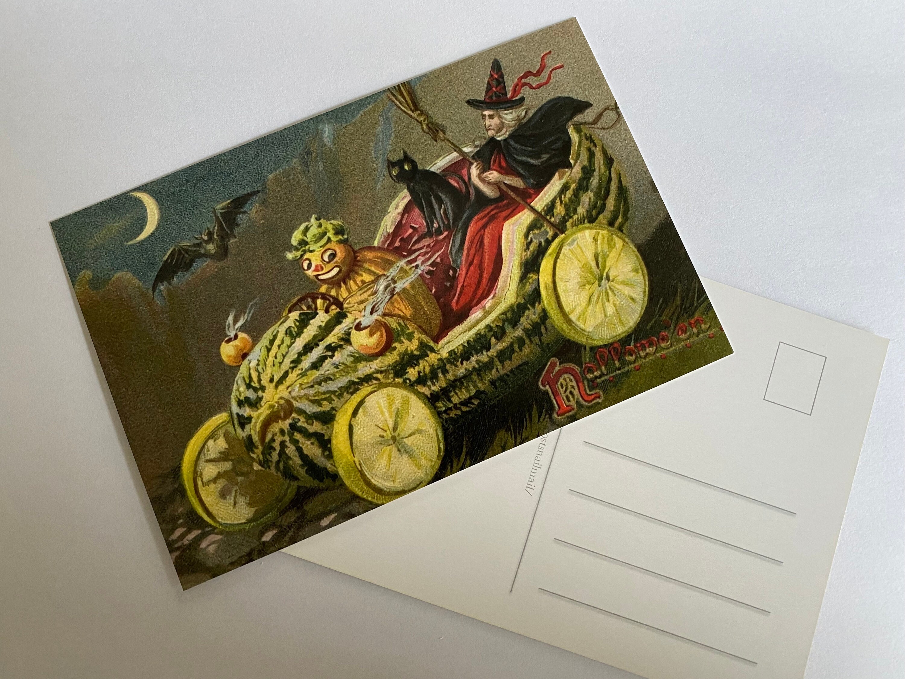 Five Freakishly Fun Halloween Postcards - Etsy