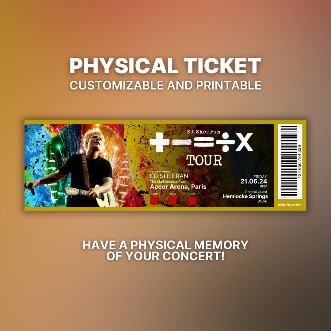 Physical Ticket Template Customizable and Printable - Etsy