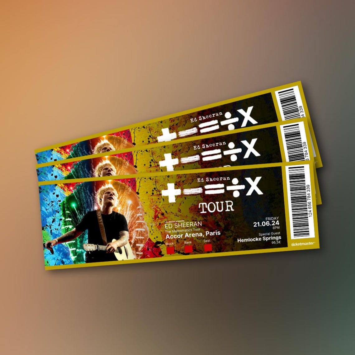 Physical Ticket Template Customizable and Printable - Etsy