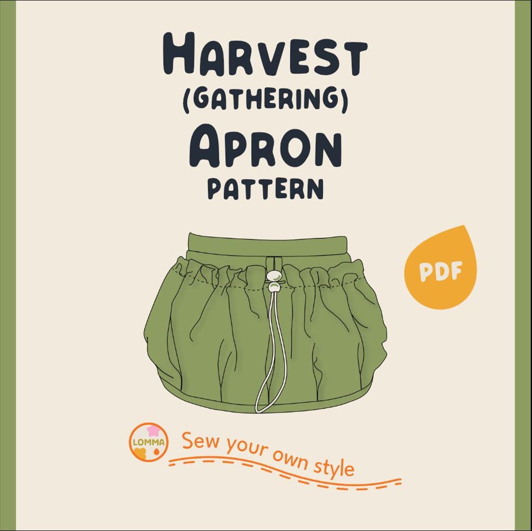 Harvest Apron PDF Sewing Pattern for Gardening and Gathering - Etsy
