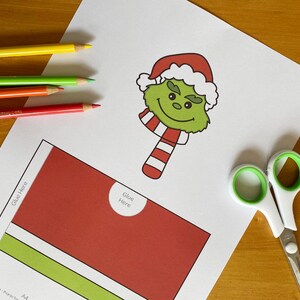Grinch Christmas Toilet Roll Craft: Cut and Paste Activity (digital ...