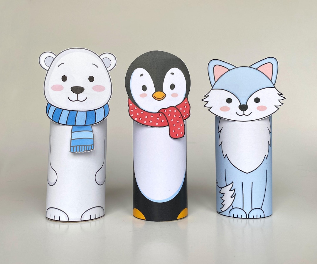 ¡Paquete imprimible de pingüinos! - Zorro ártico, oso polar, fácil y ...