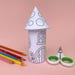 Fairy House Craft: Toadstool House Coloring Page (digital Download) - Etsy