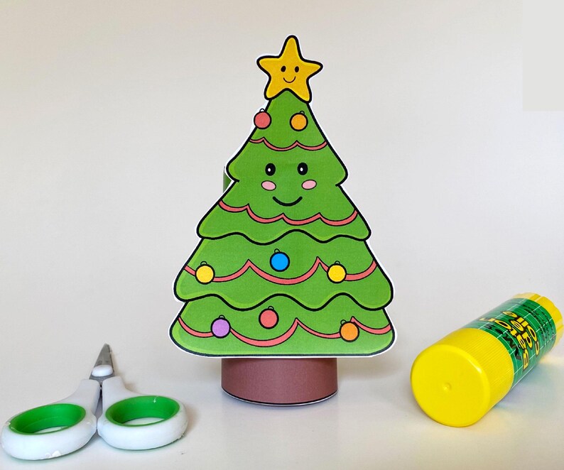 Penguin Printable Bundle Cut and Paste Xmas Kids Craft, Colouring Fun ...