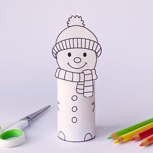 Snowman Craft Printable: Winter Cut and Paste Activity (digital ...