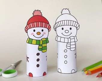 Penguin Printable! Cut and Paste Winter Craft, Kids Activity, Coloring ...