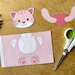 Heart Cat Craft! Cut and Paste Printable, Kids Coloring Activity ...