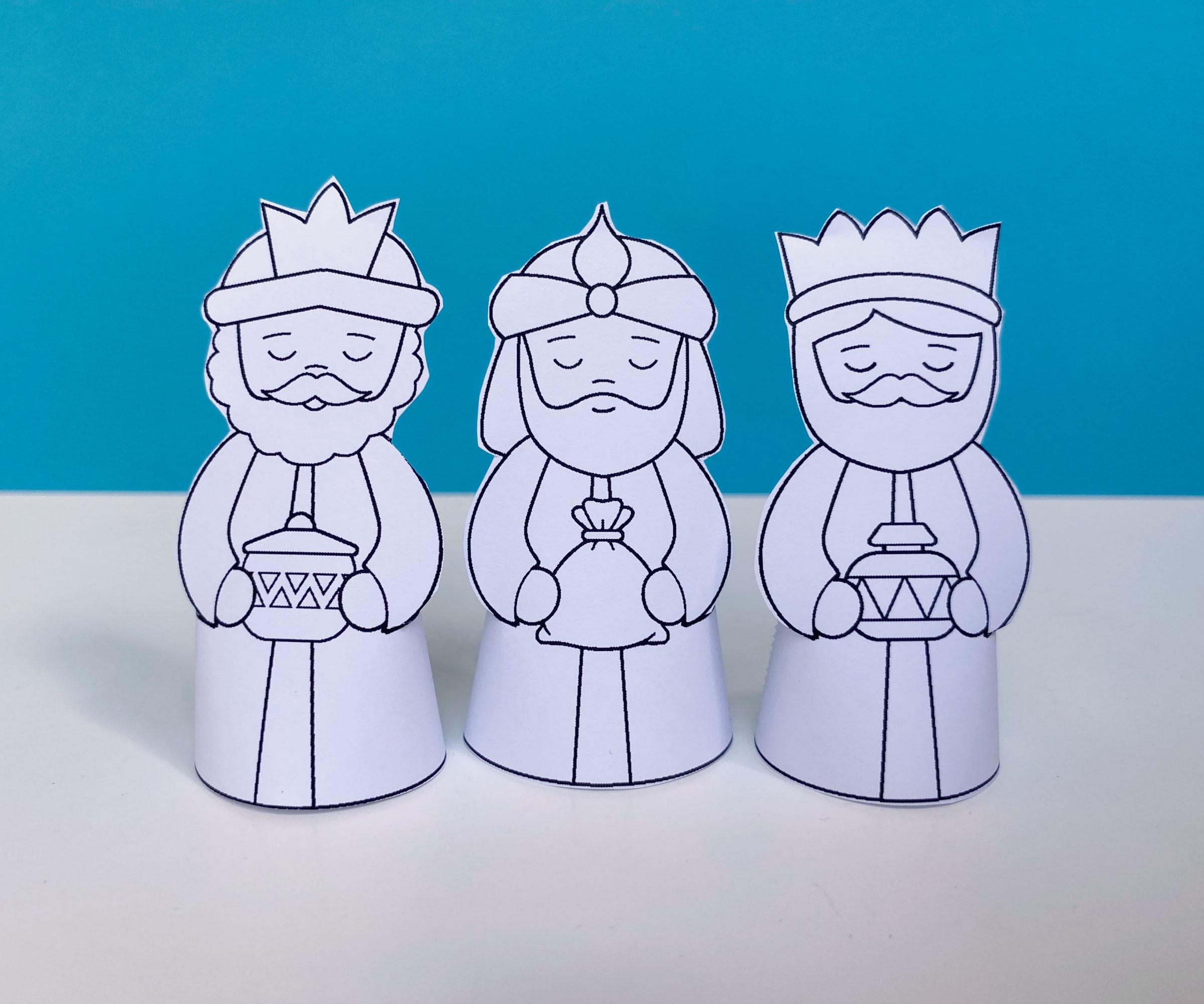 Printable Nativity Scene! Christmas Coloring Craft, Fun, 3D, Cut ...