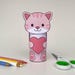 Heart Cat Craft! Cut and Paste Printable, Kids Coloring Activity ...