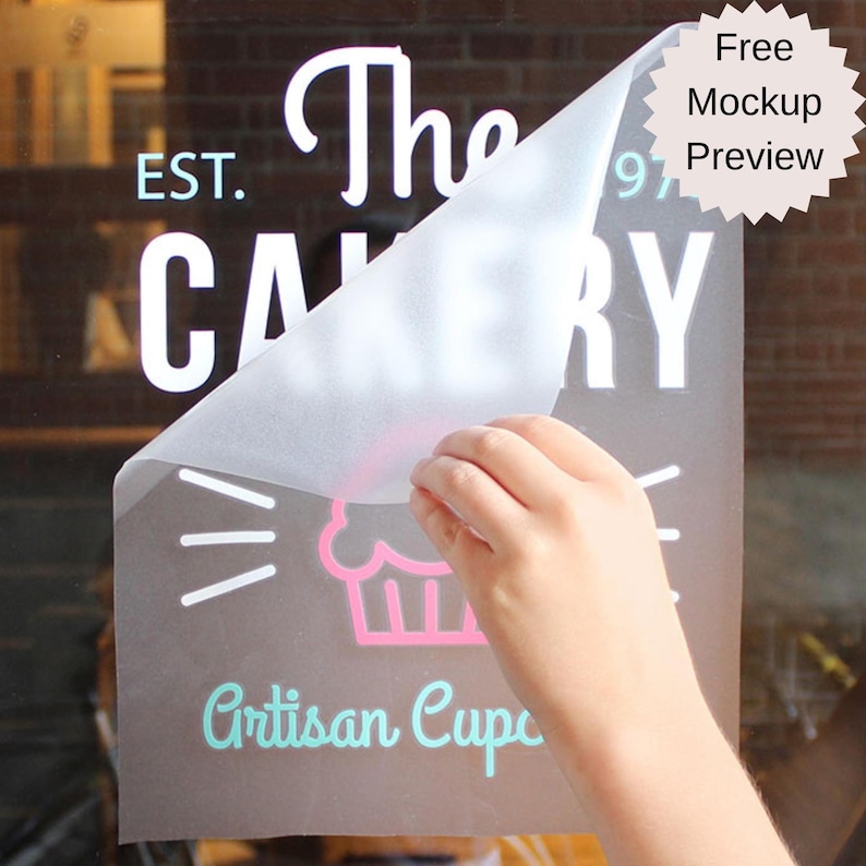 Custom Vinyl Decal: Waterproof Logo, Name, Window Stickers - Etsy