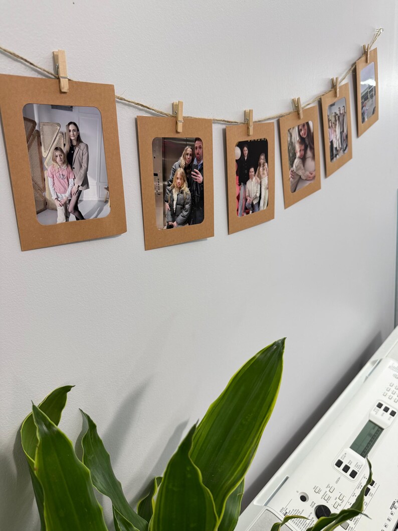 Custom Photo Garland – Personalized String Display With Inserted Photos ...