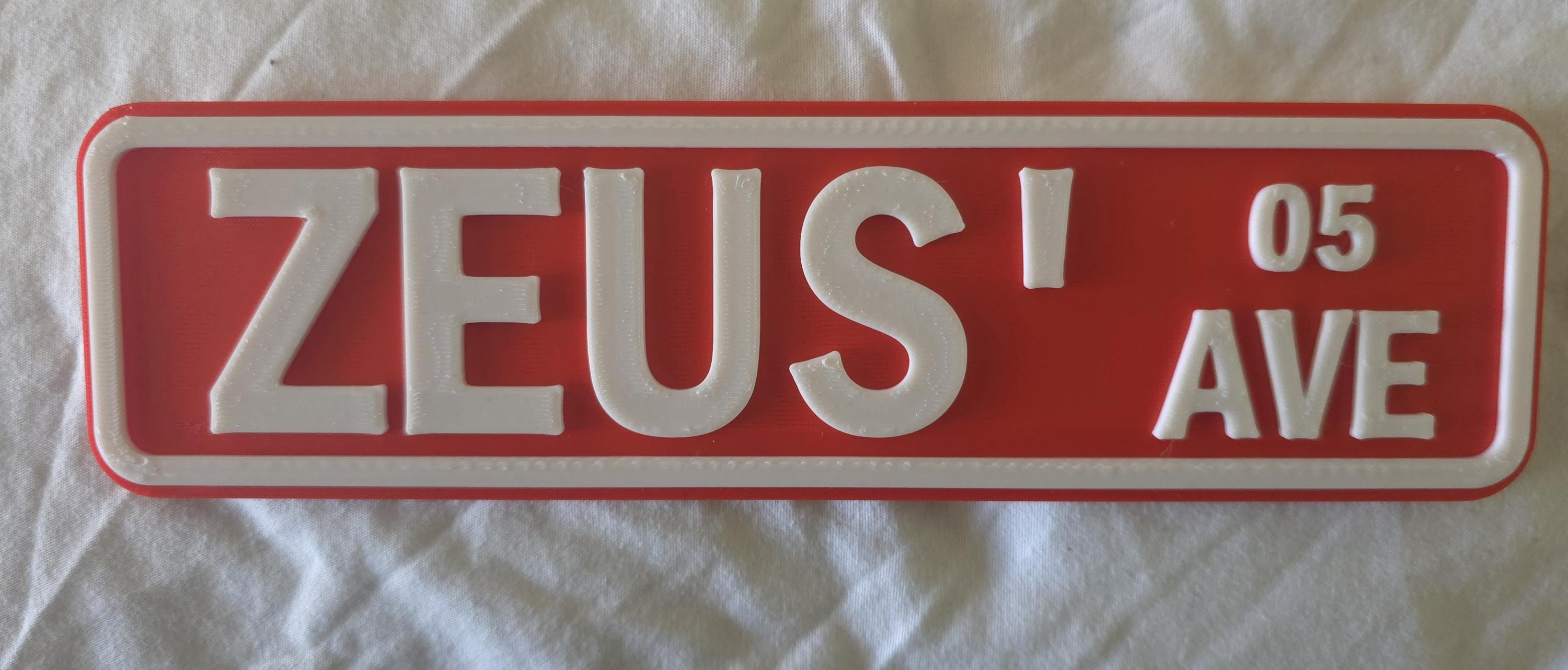 Street Signs - Custom Made 3D Printed - Etsy
