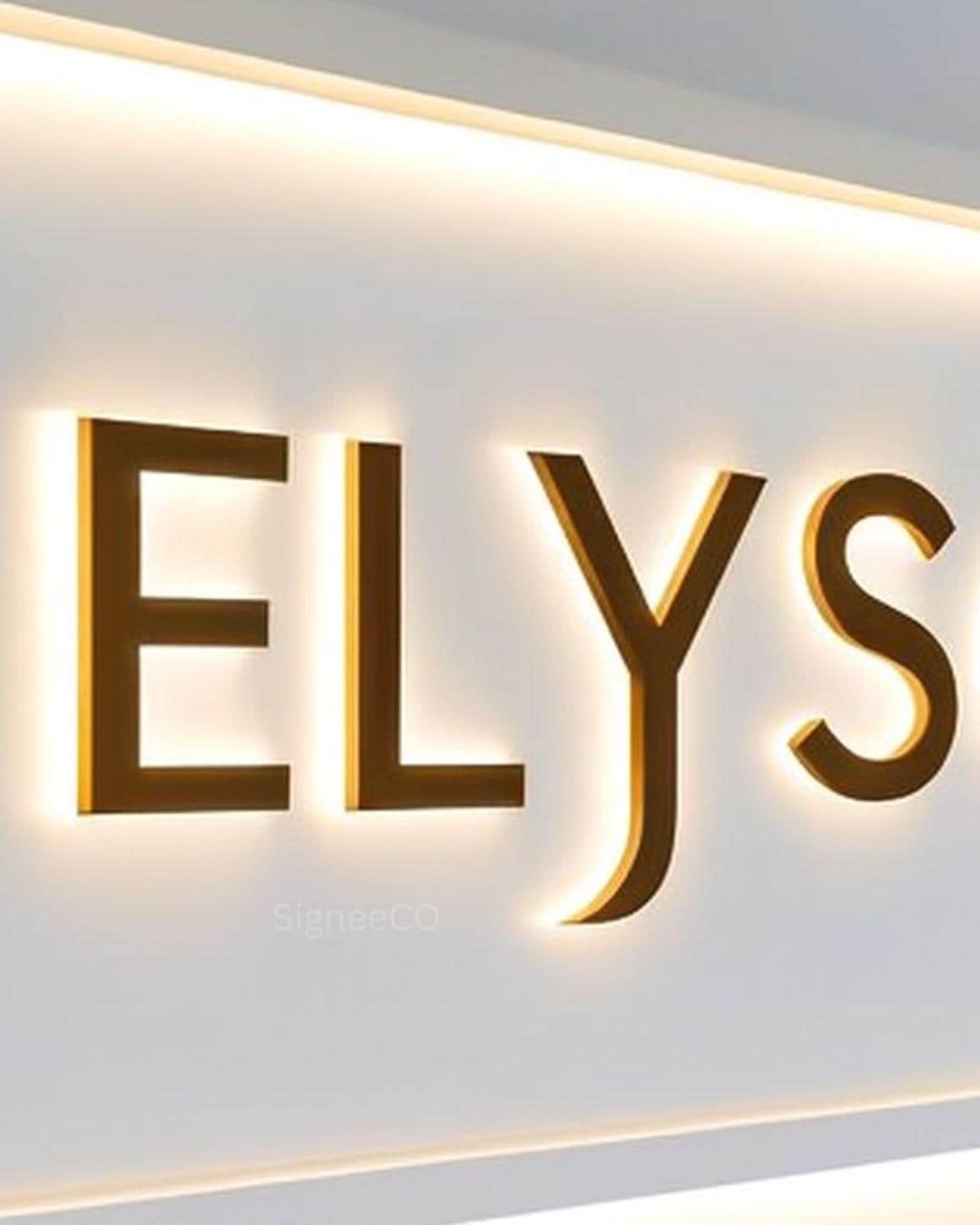 Custom Metal Backlit Letters | LED Business Sign | Halo Lit Stainless ...