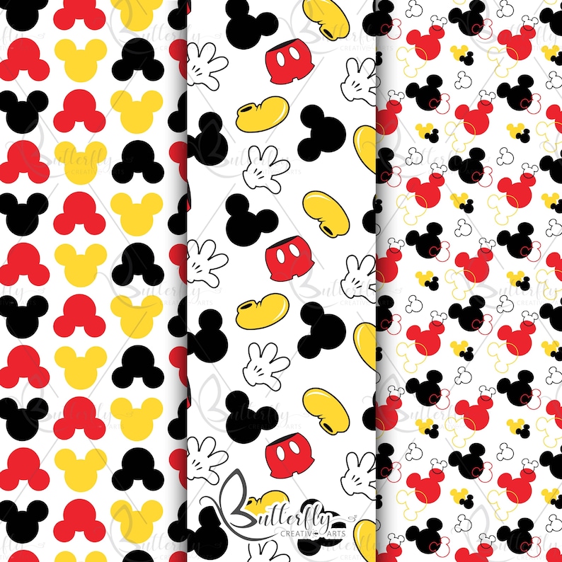 Mouse Digital Paper, Background, Pattern - Etsy
