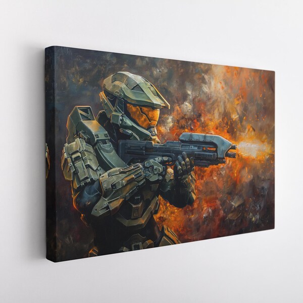 Halo Wall Art Canvas - Etsy