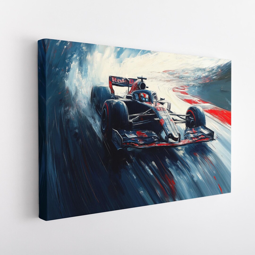 Formula 1 Painting Canvas Print, Formula Car Painting, Formula Poster ...