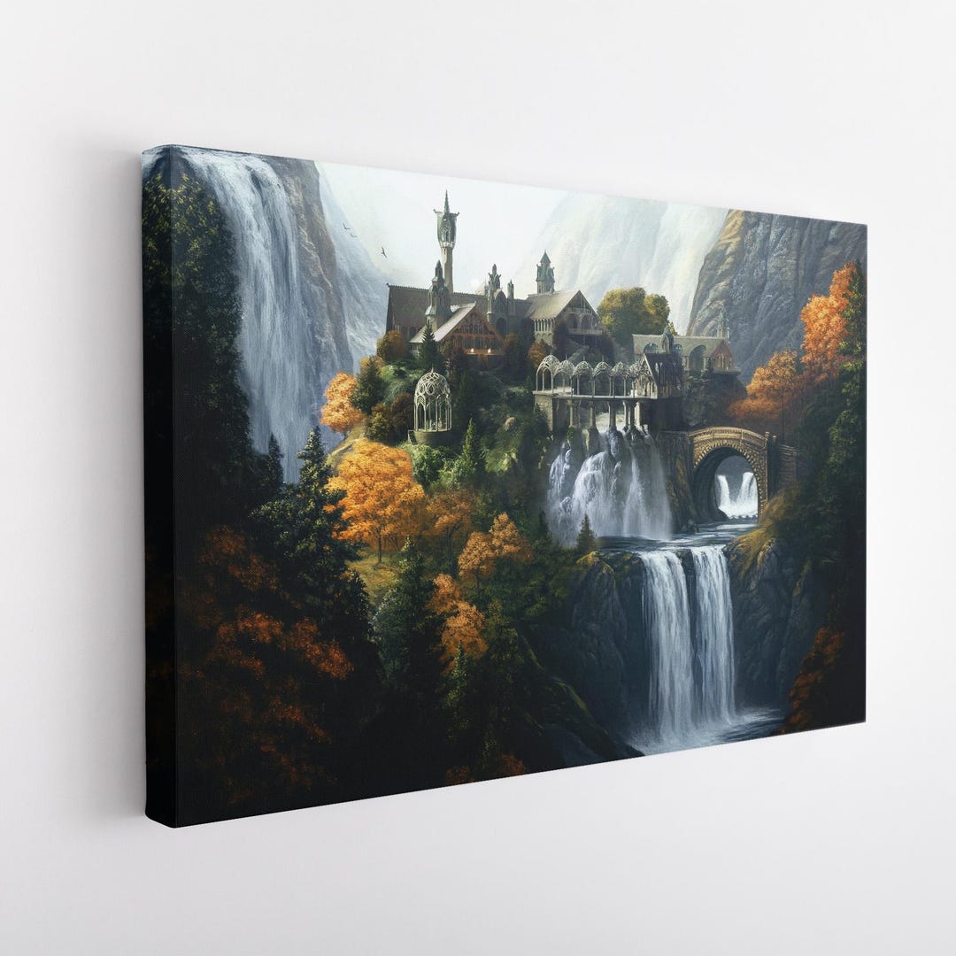 Rivendell Canvas Print, Rivendell Wall Art, Middle Earth, Imladris ...