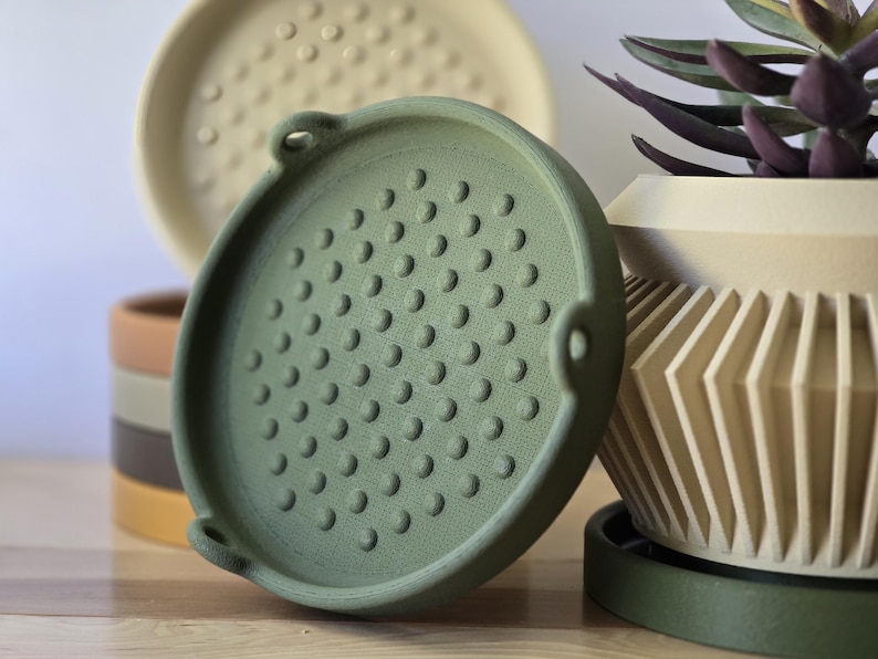 Plant Tray Hanging - Indoor Hanging Plant Saucer for Windowsill Drip ...