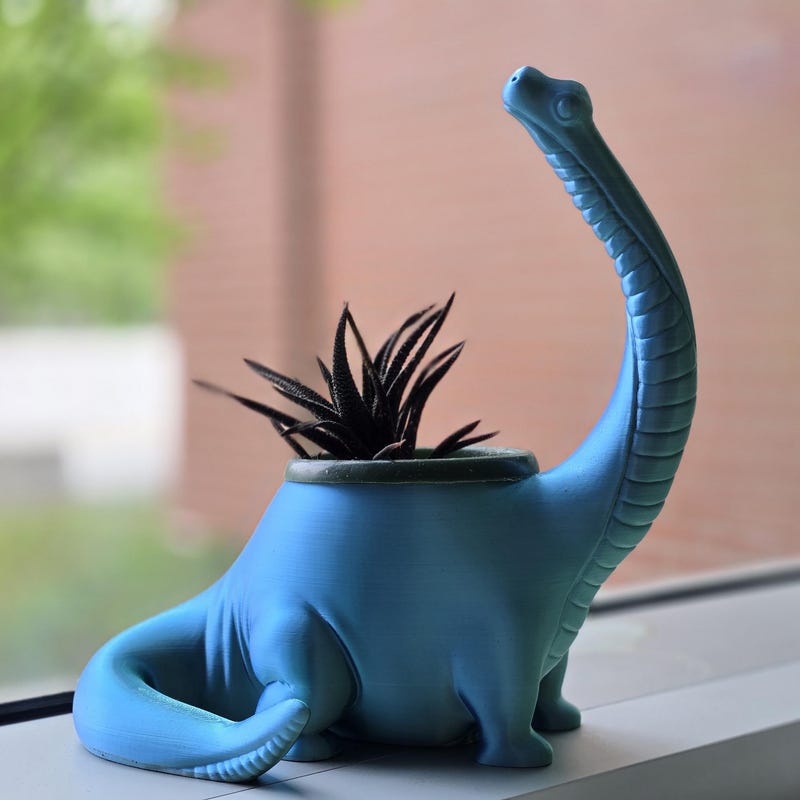 Dinosaur Planter - Etsy
