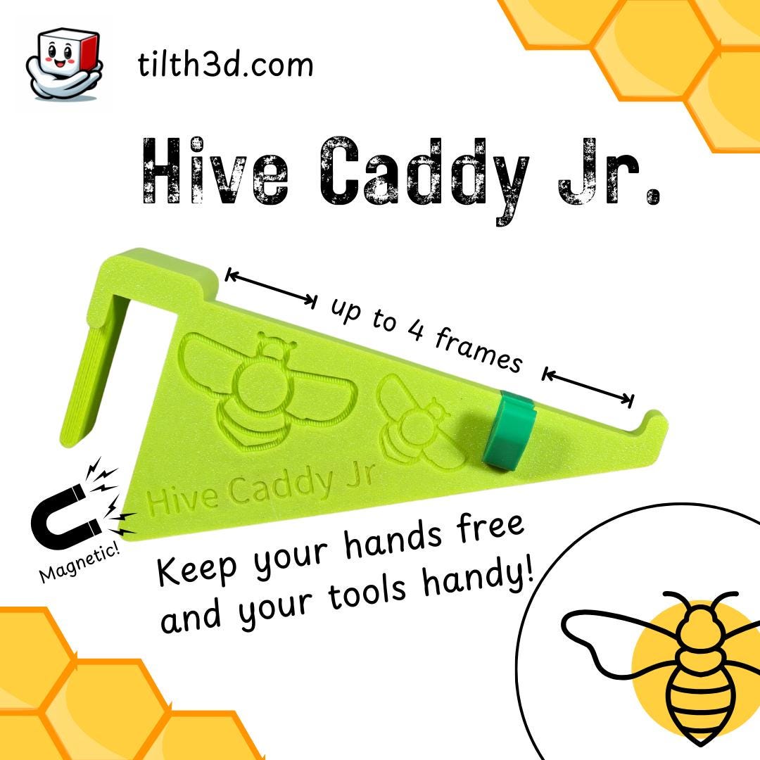 Beekeeper Hive Caddy Jr. Beehive Magnetic Tool Holder and Frame Rack ...