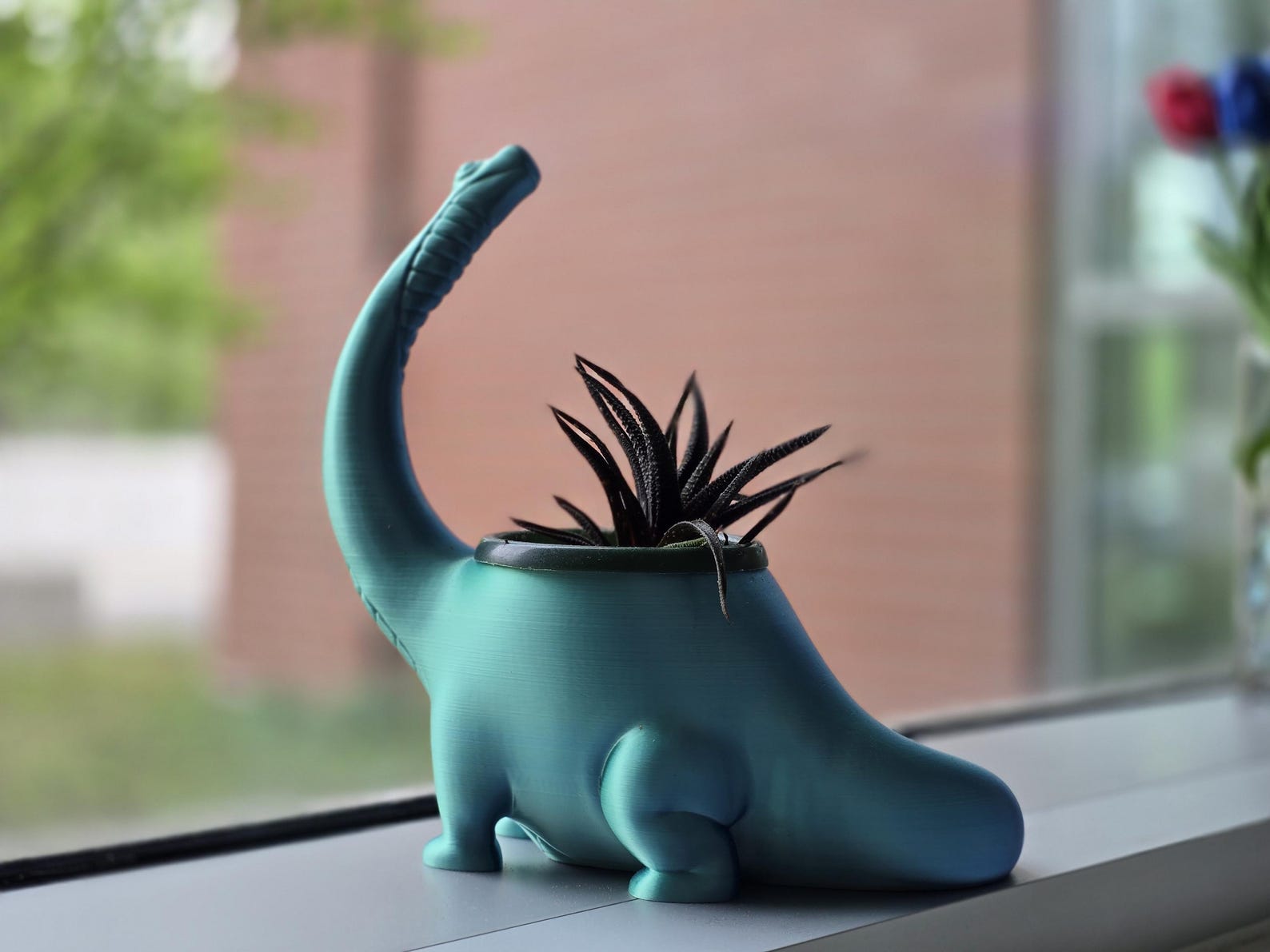 Dino Planter - Cute Dinosaur Pot, Adorable Indoor Decor Gift for Home ...