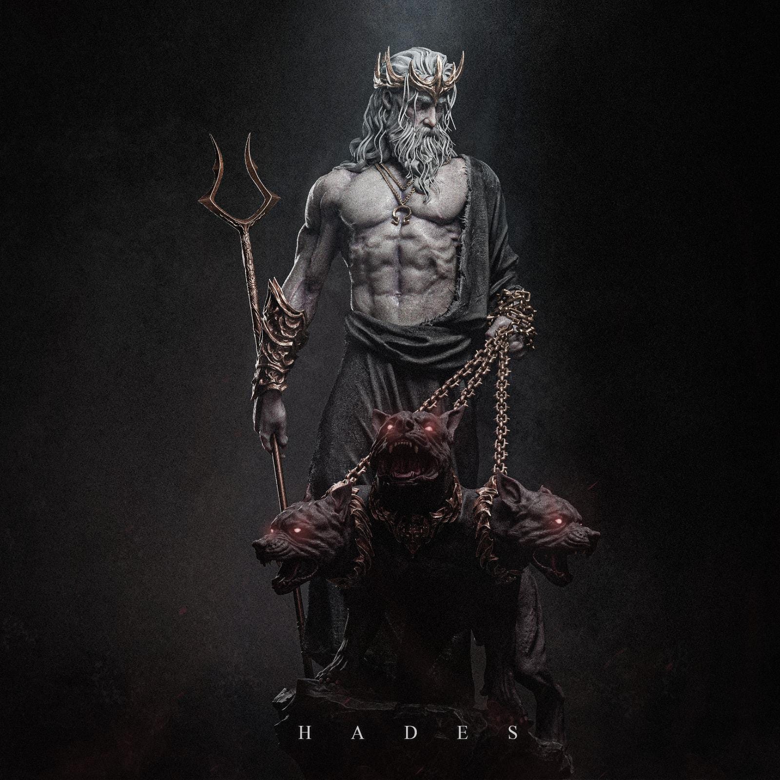 Hades Fanart | 3D Printed Resin Statue | Painted or Garage/diy Model ...