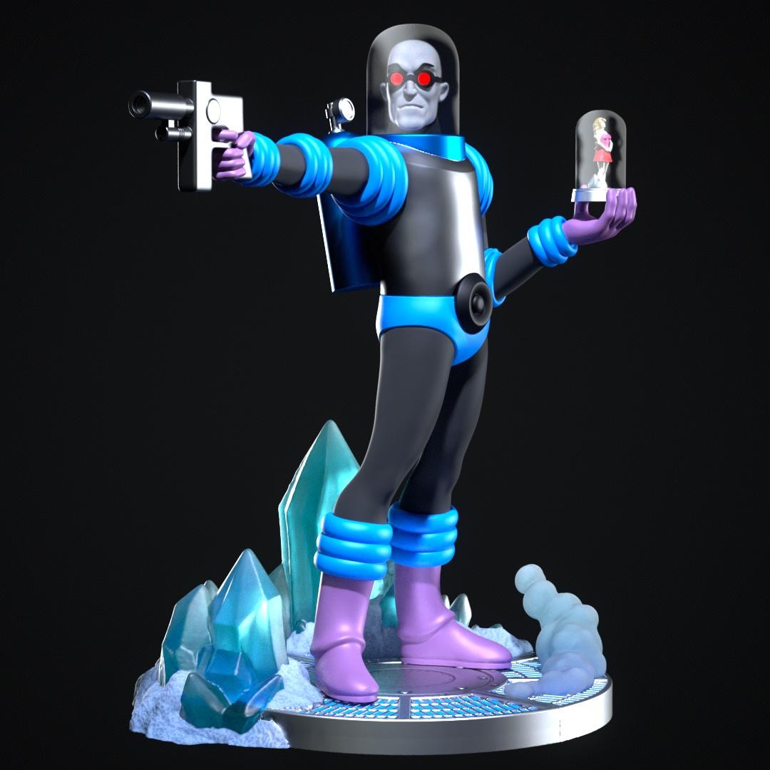 Mr Freeze Fanart | 3D Printed Resin Statue | Painted or Garage/diy ...