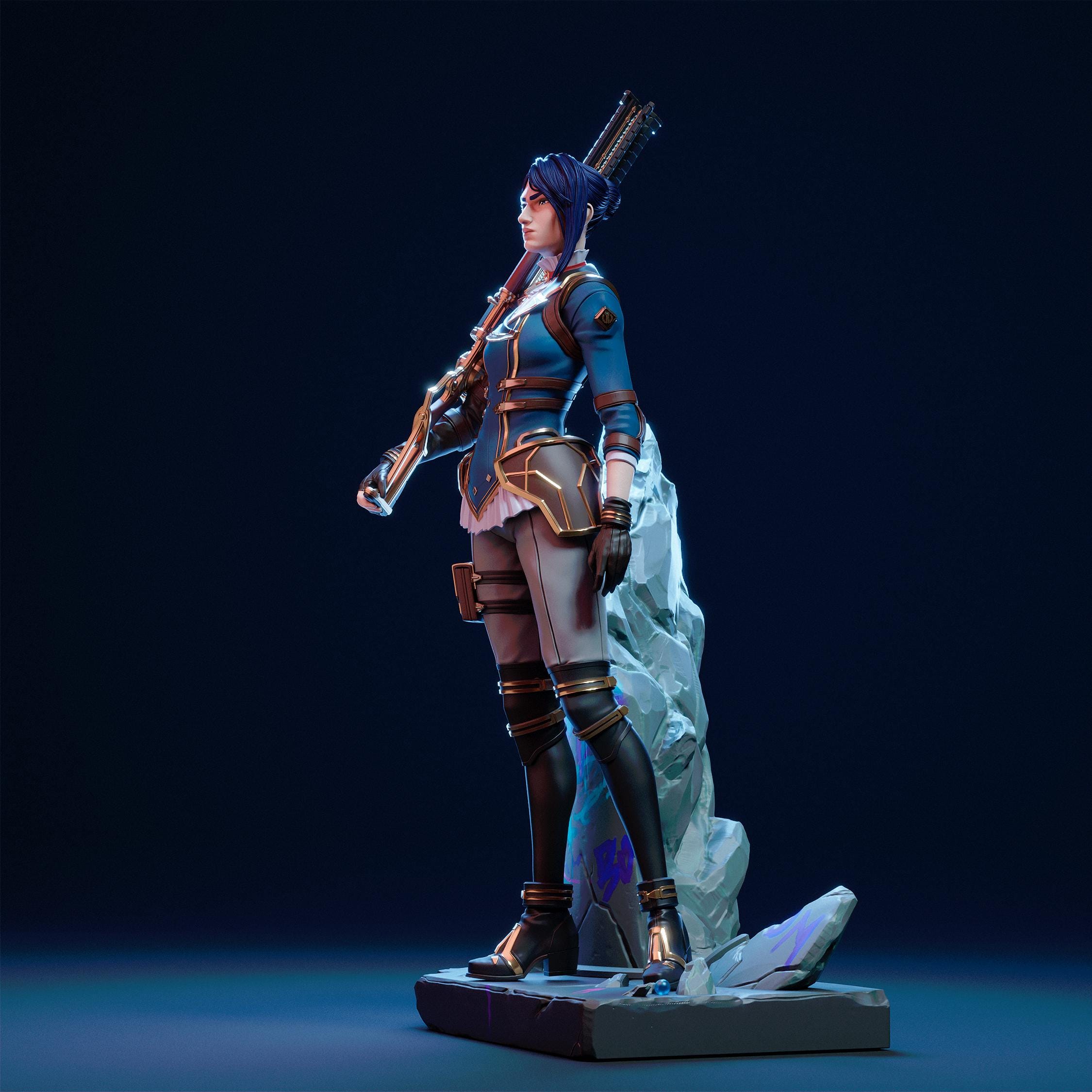 Caitlyn Fanart | 3D Printed Resin Statue | Painted or Garage/diy Model ...