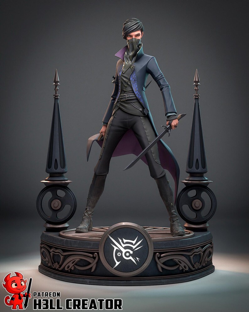 Emily Fanart | 3D Printed Resin Statue | Painted or Garage/diy Model ...