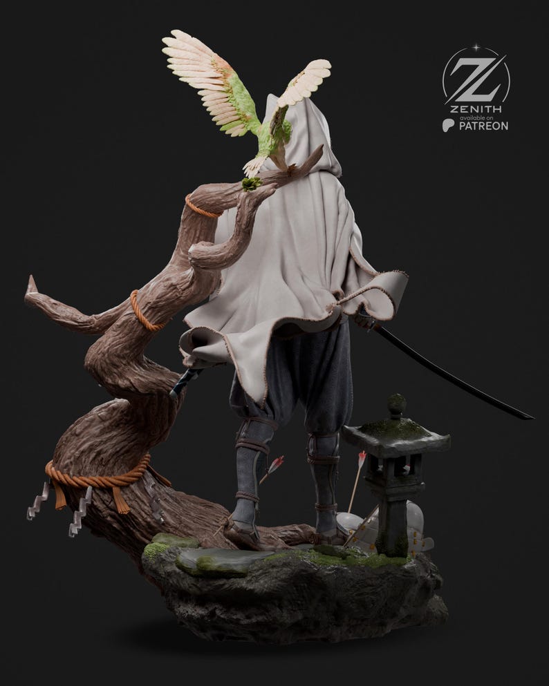 Samurai Ahsoka Fanart | 3D Printed Resin Statue | Painted or Garage/diy ...